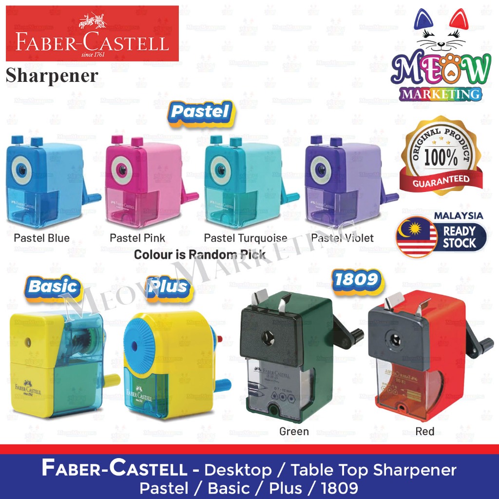 Faber Castell Desktop / Table Top Sharpener - Basic / Plus / Pastel ...