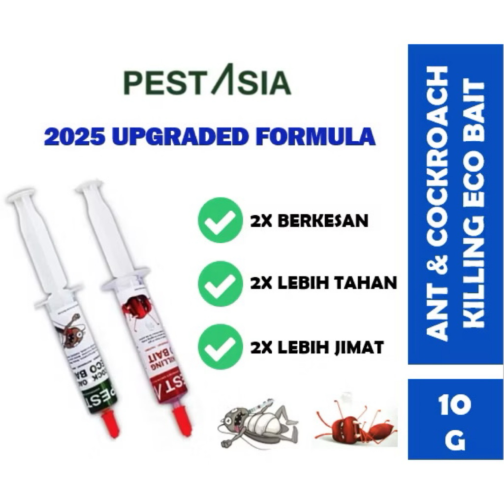 PEST ASIA Eco Bait Ants & Cockroaches Bait. Domino Killing Ant ...