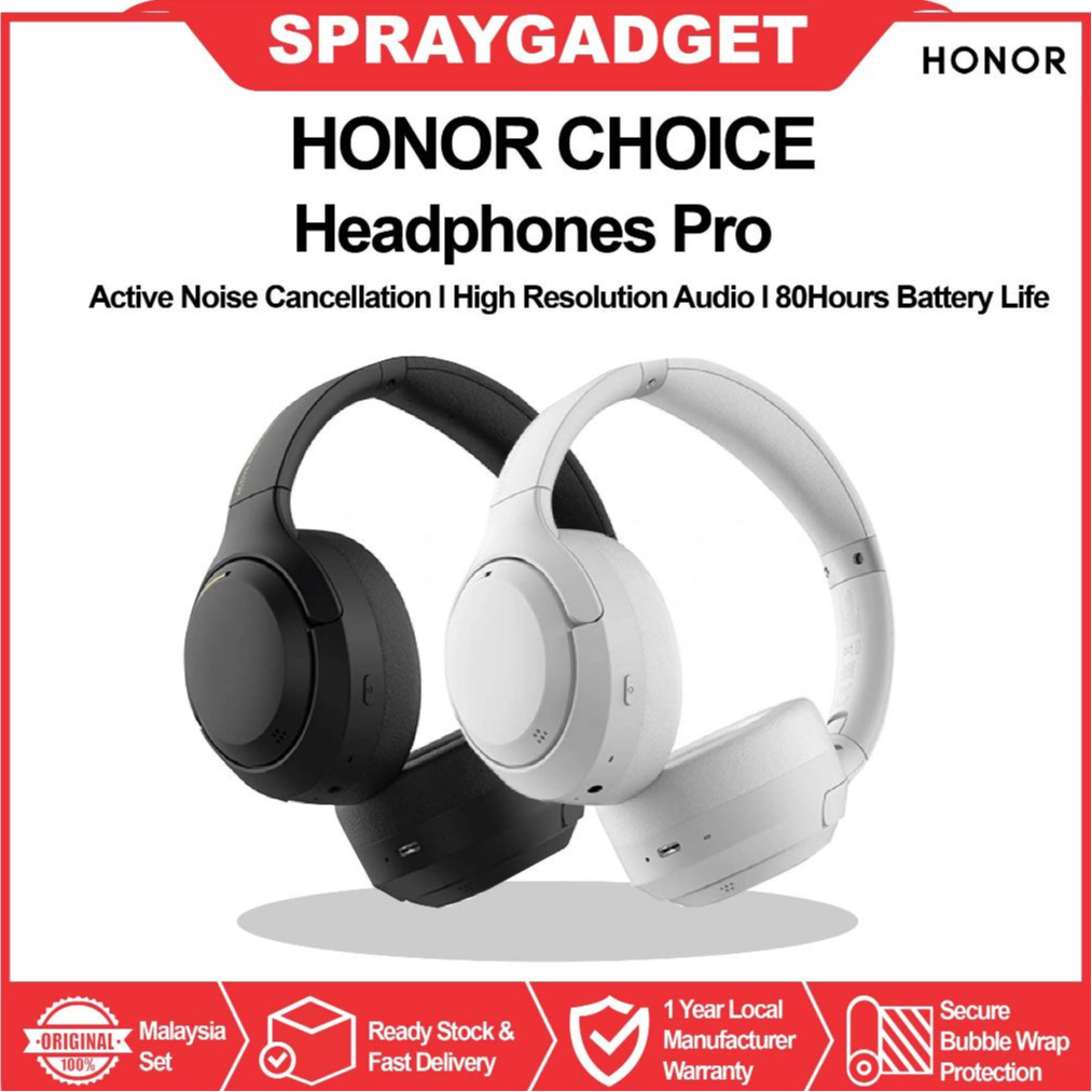 [NEW] HONOR CHOICE Headphones Pro l Active Noise Cancellation l High ...