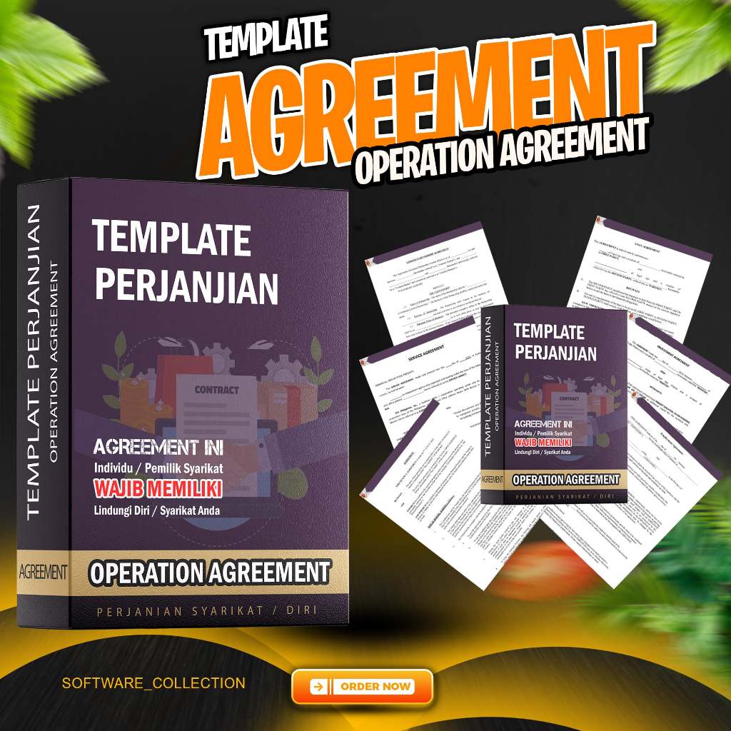 🔥 Template Agreement Operation🔥Perjanjian Operasi Template Full Set ...