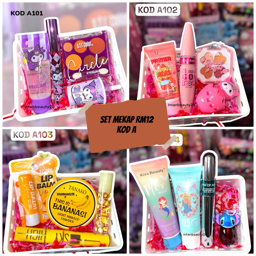 SET MEKAP BAJET RM12 KOD A | Shopee Malaysia