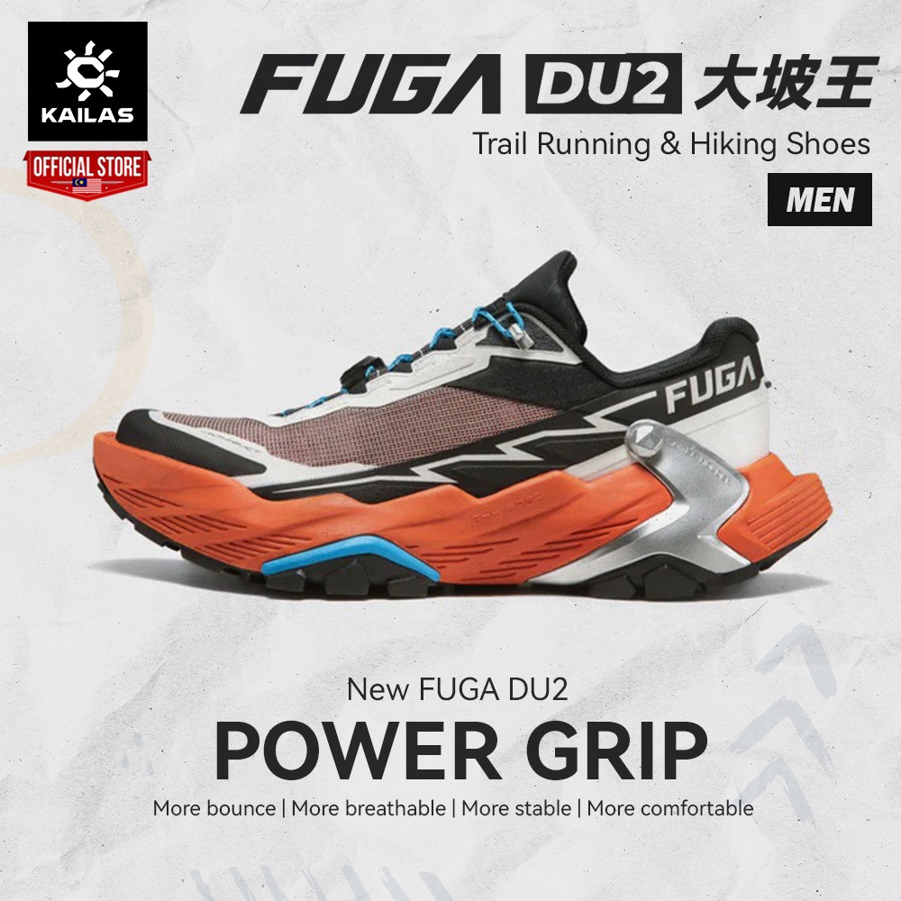 [NEW] Kailas FUGA DU2 Trail Running Hiking Shoes with Vibram MEGAGRIP Litebase - Men | Shopee ...