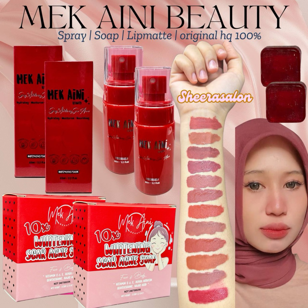 'SHEERASALON' Meknoraini Botol MERAH (BOX MERAH) | LIPMATTE | SOAP ...