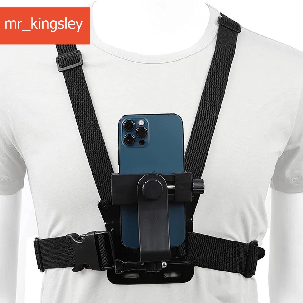 Mobile Phone Chest Mount Strap Holder Bracket Adapter POV for iPhone ...