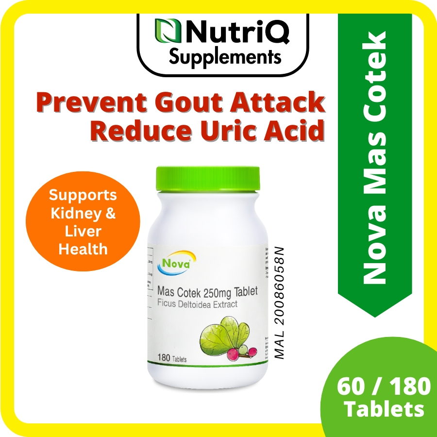 Nova Mas Cotek 250mg 𝗚𝗼𝘂𝘁 𝗦𝘂𝗽𝗽𝗹𝗲𝗺𝗲𝗻𝘁 Uric Acid Cleanse 降尿酸 降痛风 Penawar ...