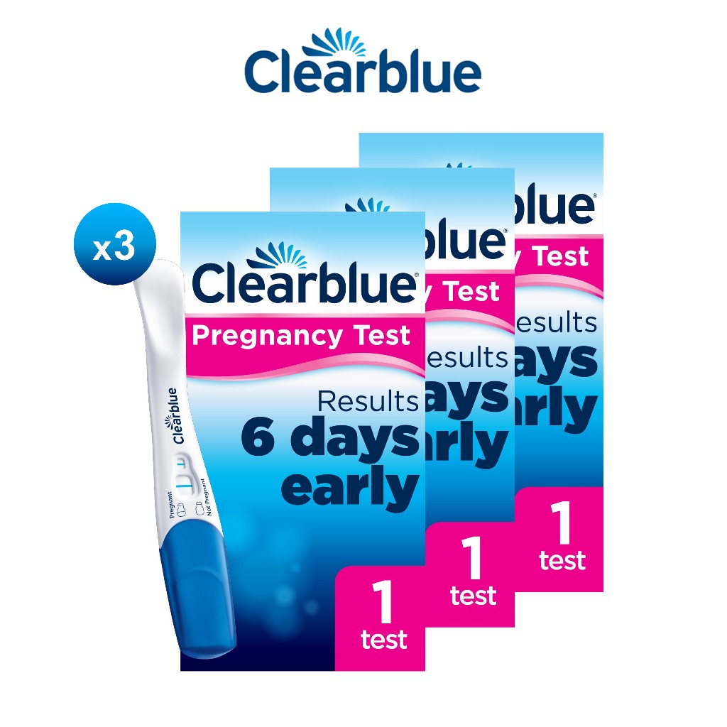 Clearblue Pregnancy Test, Ultra Early, 3 Test (Results 6 Days Early ...