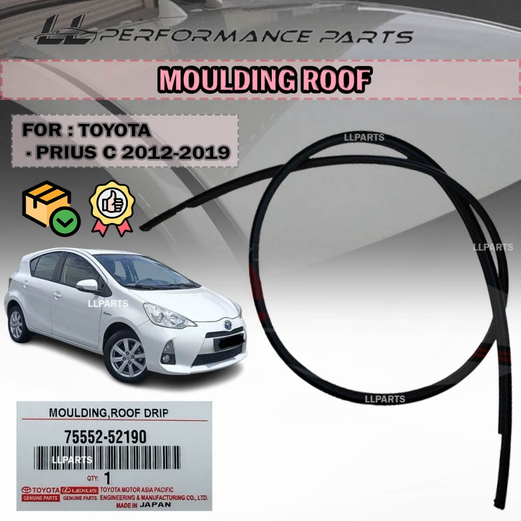 Original Toyota Prius C 2012-2019 Roof Moulding Lining Rubber Outer ...