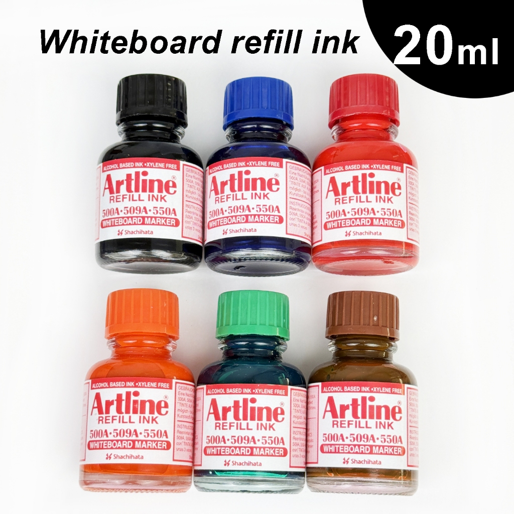 Artline Whiteboard Marker Refill Ink *20ml -6 Colours | Shopee Malaysia