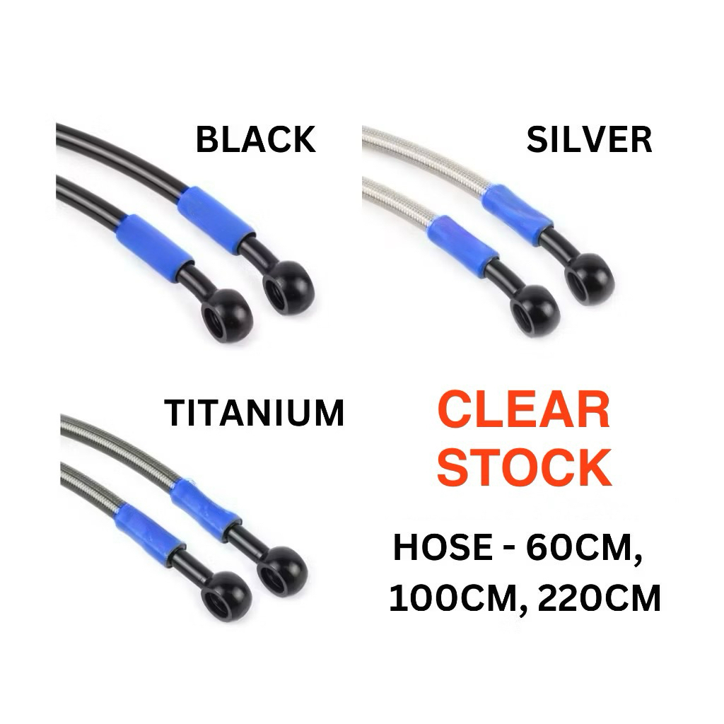🔥OFFER🔥 BRAKE HOSE 60CM 100CM CLEAR STOCK PROMOSI MINYAK HOSE BRAKE ...