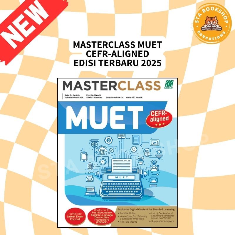 [STA] 2025 MASTERCLASS STPM MUET (CEFR-ALIGNED) (SASBADI) | Shopee Malaysia