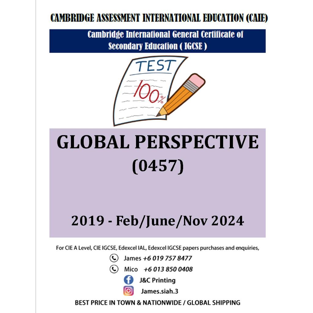 Igcse Past Year Papers Global Perspectives 0457 (P1) 2019-Feb/June/Nov ...