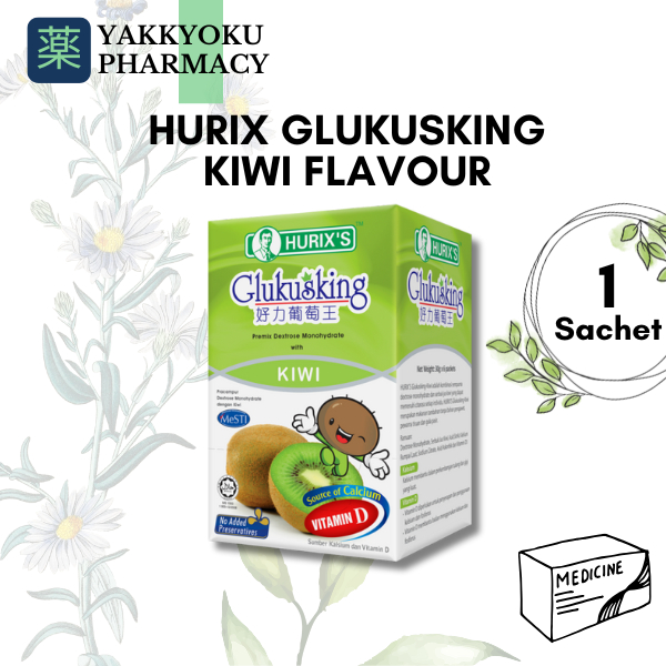 Hurix's Glukusking Kiwi Premix Dextrose Monohydrate 30g 1 Sachet ...