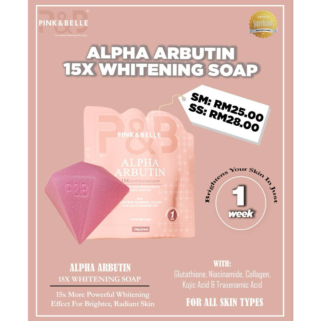 PINK AND BELLE WHITENING SOAP ORIGINAL 💯 HQ | Shopee Malaysia