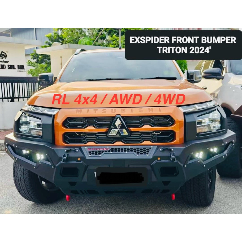 EXspider TA2 ROBUS mitsubishi triton 2015 - 2026 front rear bull bumper ...