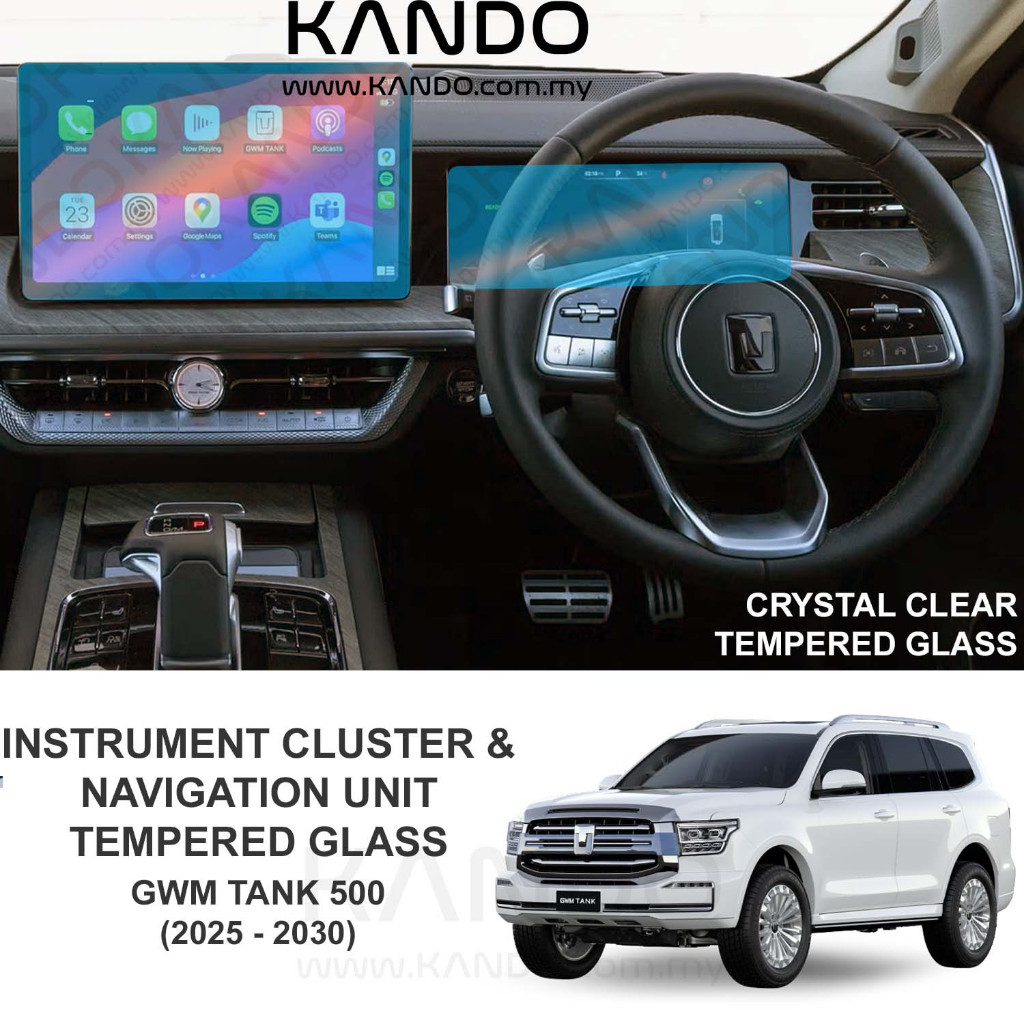 GWM Tank 500 Tempered Glass Protector GWM Tank 500 Screen Protector GWM ...