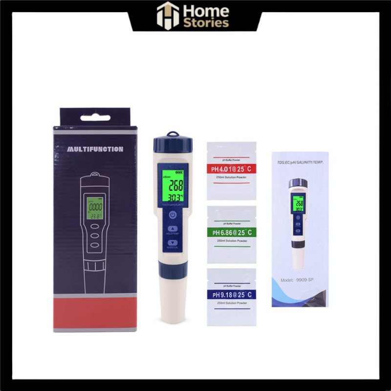 5 in 1 Water Quality Tester TDS/EC/PH/Salinity/ORP/S.G PH Tester ...