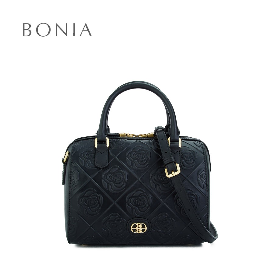 Bonia Black Rois Satchel Bag | Beg satchel | Shopee Malaysia