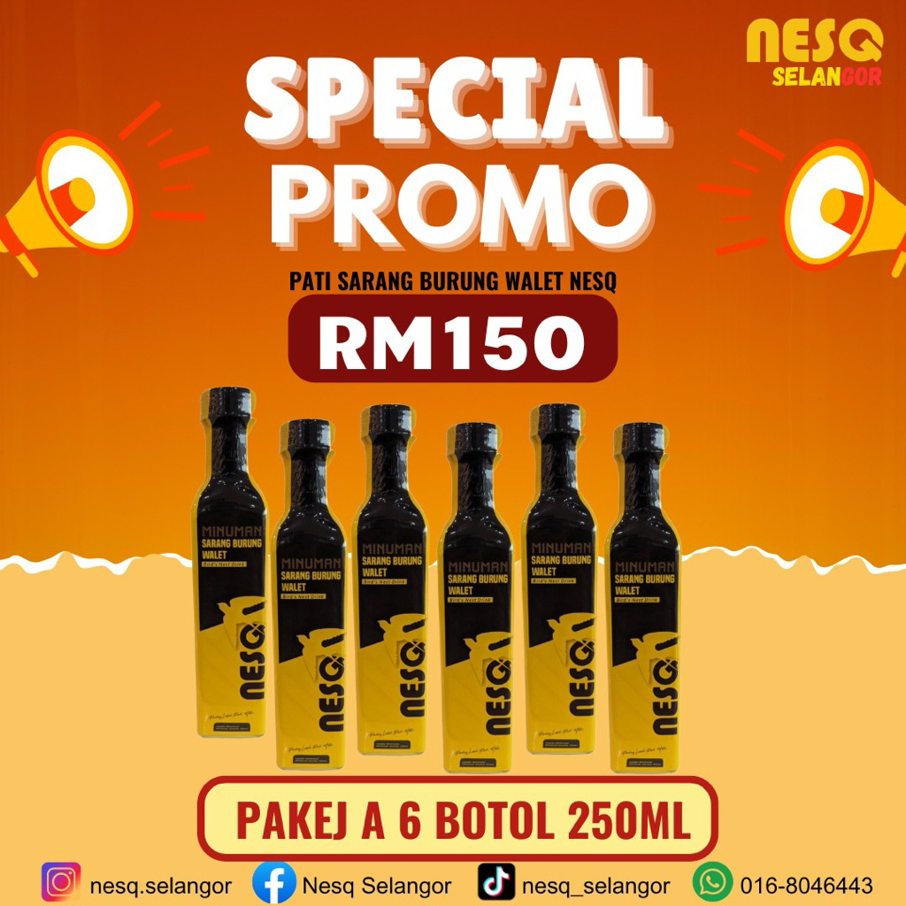 NESQ - 6 Botol Pati Sarang Burung Walet (250Mml) | Shopee Malaysia
