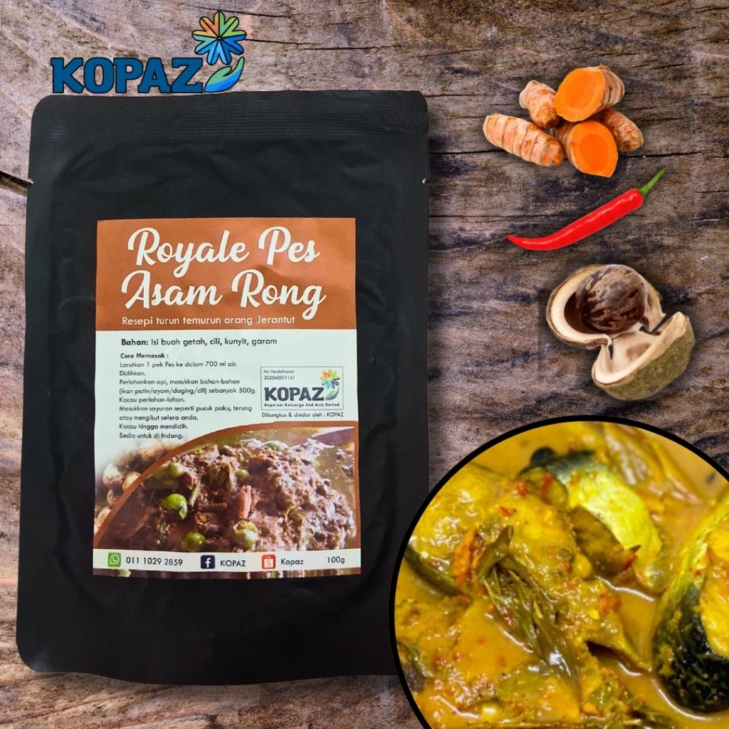 Pes Gulai Asam Rong - Resepi Aneka Masakan Pahang 100g | Shopee Malaysia