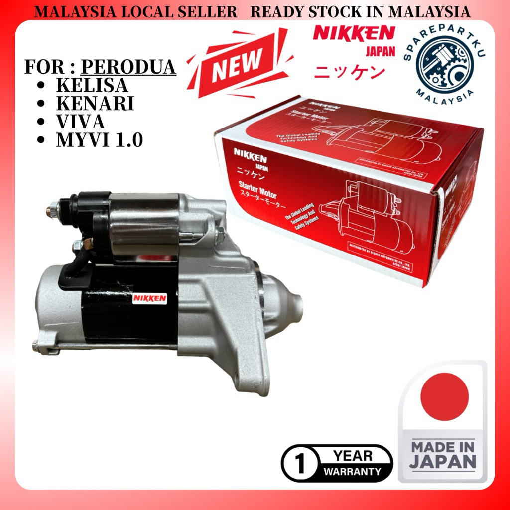 NIKKEN JAPAN PERODUA KELISA / KENARI / VIVA STARTER MADE IN JAPAN ...