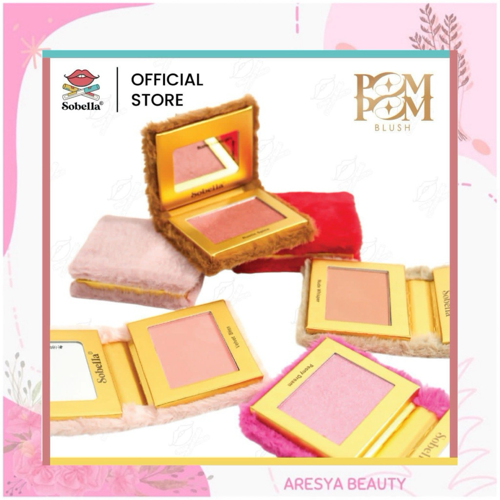 SOBELLA POM POM BLUSHER NEW | Shopee Malaysia