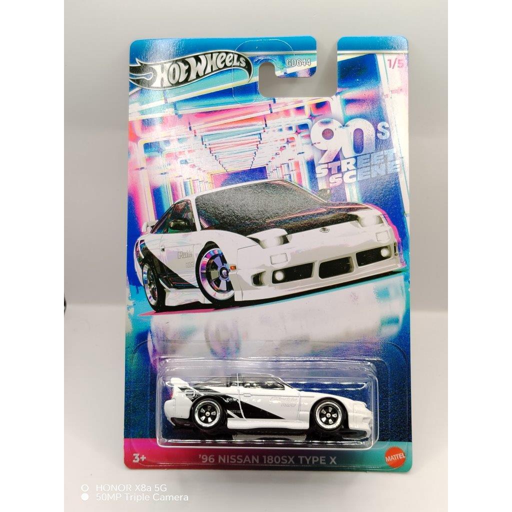 [NEW] Hot Wheels 96 Nissan 180SX Type X - White 90's Street Scene 1499 ...