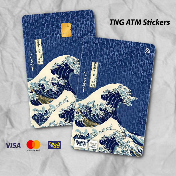 The Great Wave off Kanagawa - Touch n Go Card Sticker Cover TNG ...