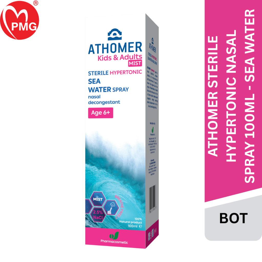 [PMG PHARMACY] Athomer Sterile Hypertonic Nasal Nose Spray 100ml - Sea ...