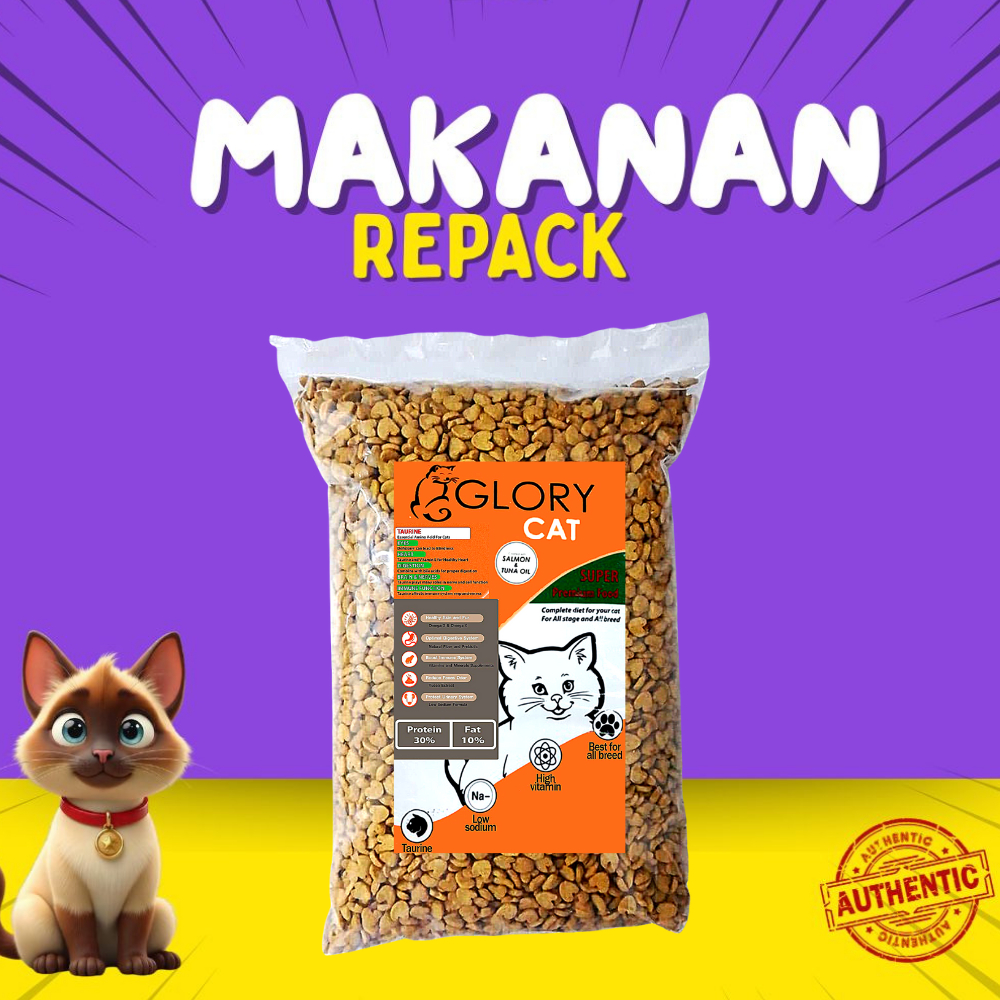 Glory Cat Food Premium 1kg | Nutrisi Seimbang | Shopee Malaysia
