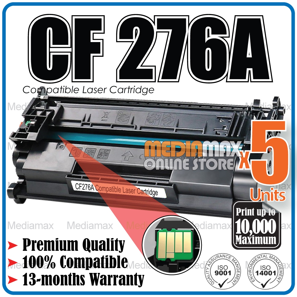 5x Compatible to HP CF276A CF276X HP Laserjet M304a M404dn M404dw M404n ...