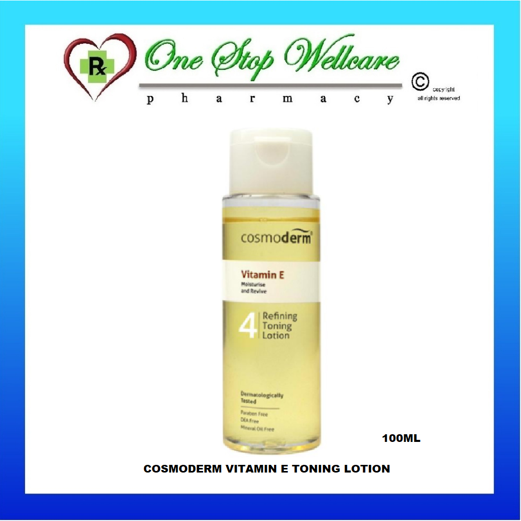 COSMODERM VITAMIN E TONING LOTION 100ML (EXP: 10/2025) | Shopee Malaysia