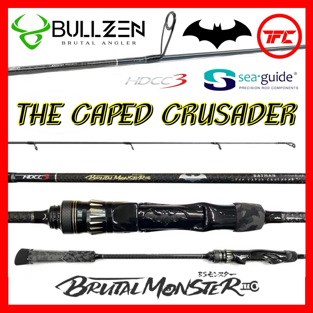 BULLZEN Batman The Caped Crusader Spinning & Overhead BC Jigging Rod ...
