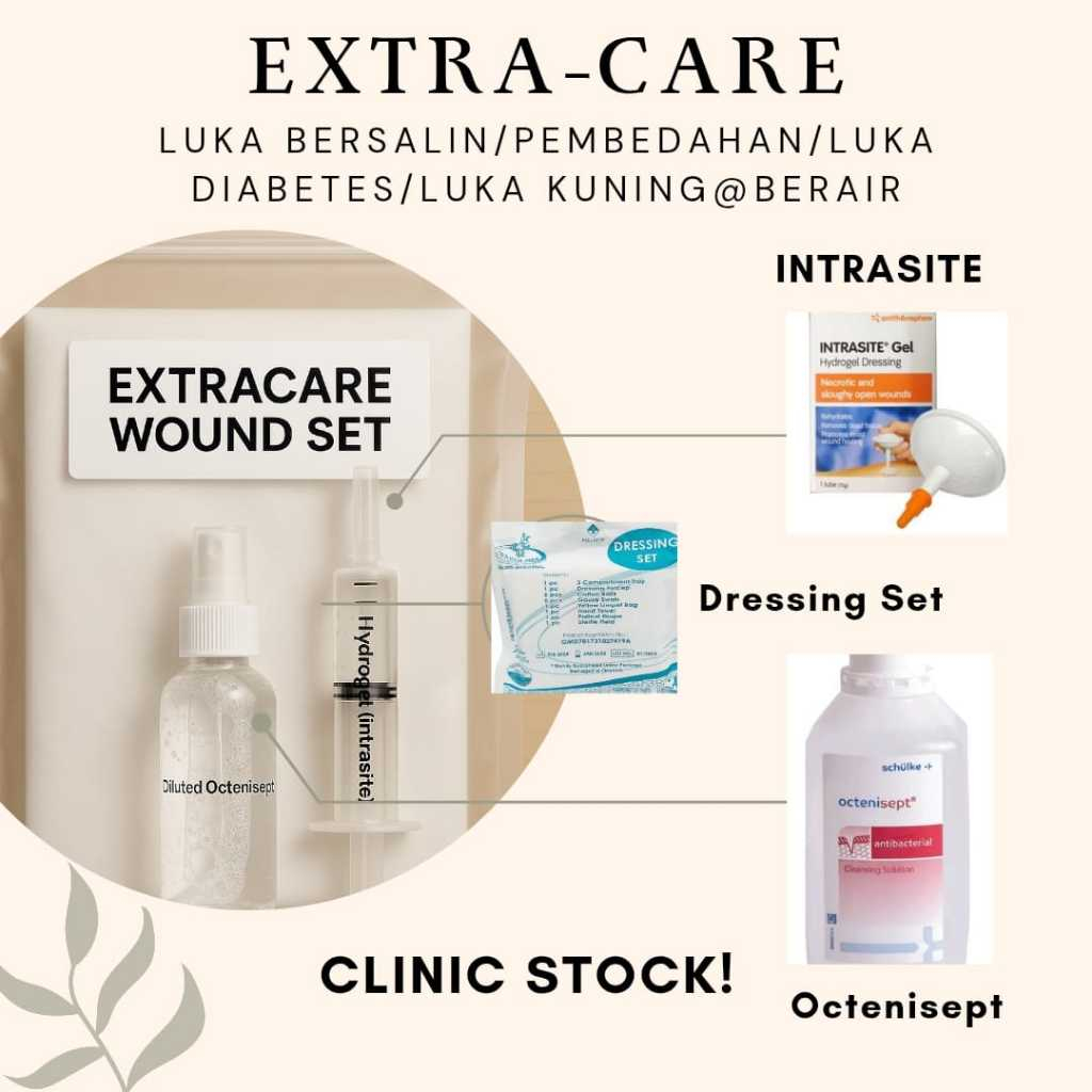 SET CUCI LUKA KLINIK SET LUKA BERSALIN/LUKA KENCING MANIS/ ANTISEPTIC ...