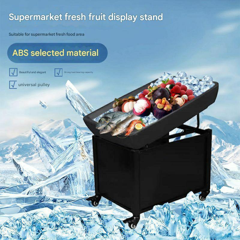 chilled table fruit and vegetable preservation table seafood display ...