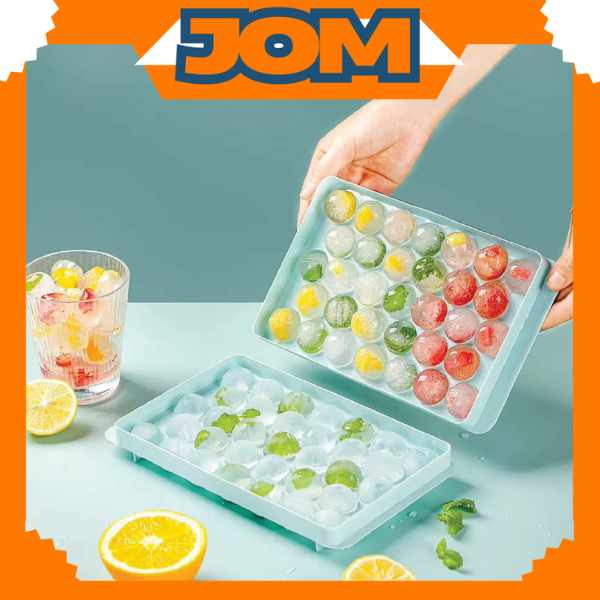 33 Grids Round Ice Cube Tray Ball Jelly Mold Maker Kitchen Party ...