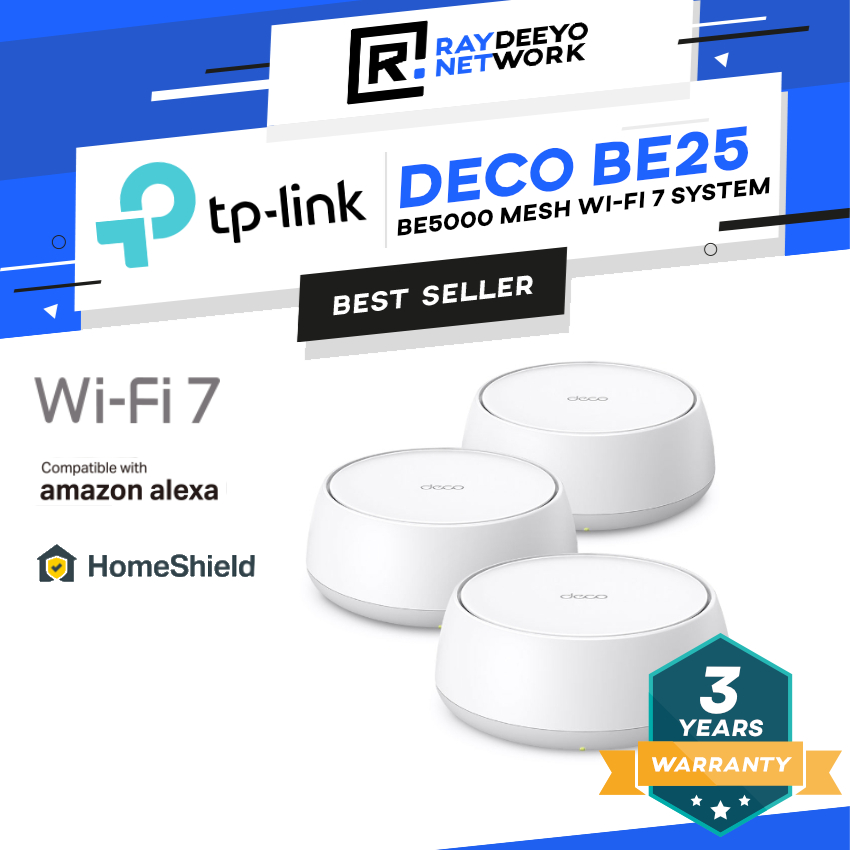 TP-LINK Deco BE25 BE5000 Whole Home Mesh WiFi 7 System Router | Shopee Malaysia