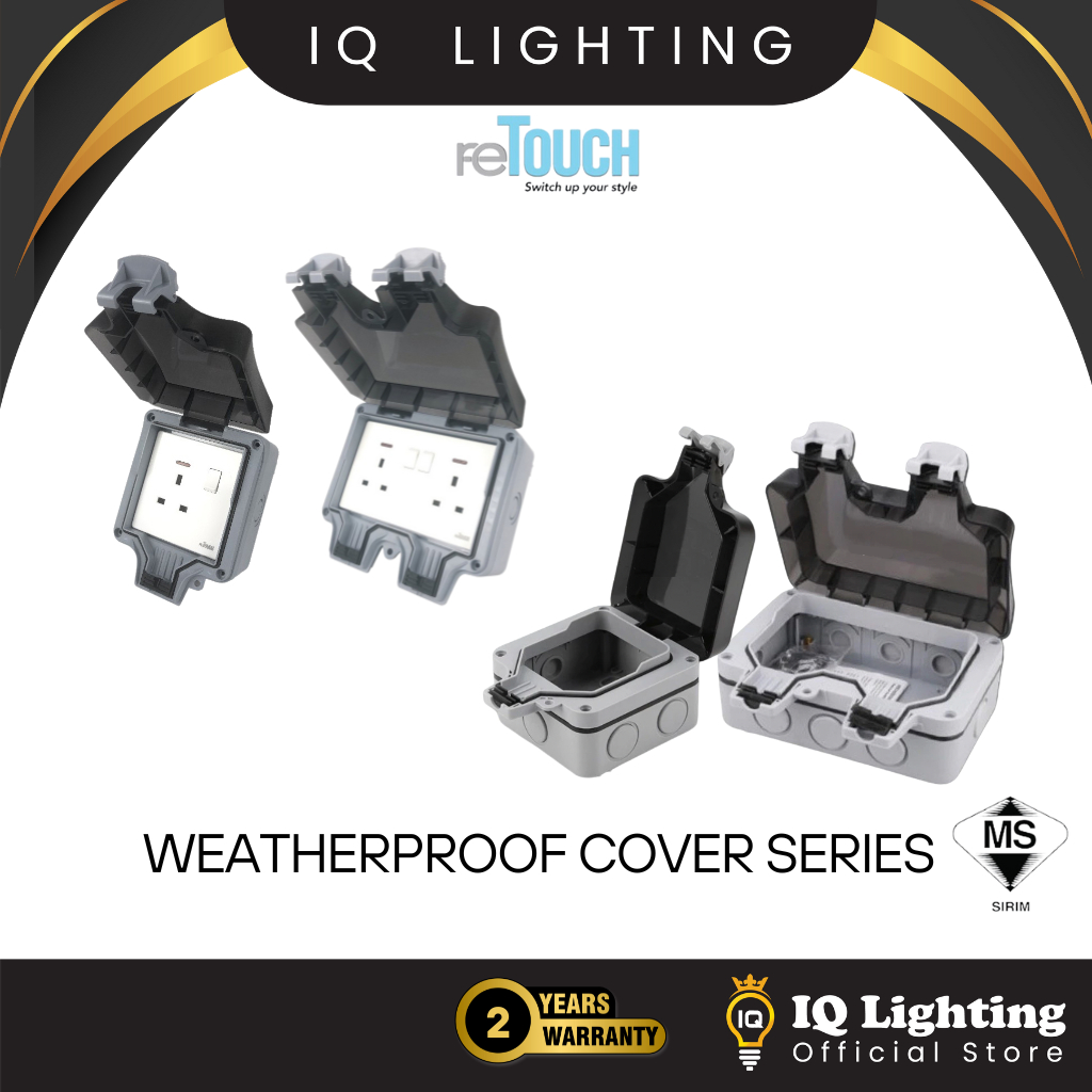 🔥SIRIM🔥 Retouch Weatherproof Cover / Waterproof Cover IP66 With 13A ...