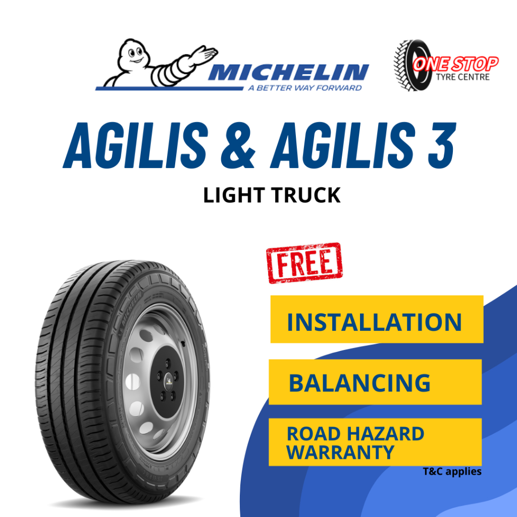[Light Truck] Michelin Agilis 3 Tyre 195/80R14 215/70R16 185R14 195R15 Starex Hiace Van MPV ...