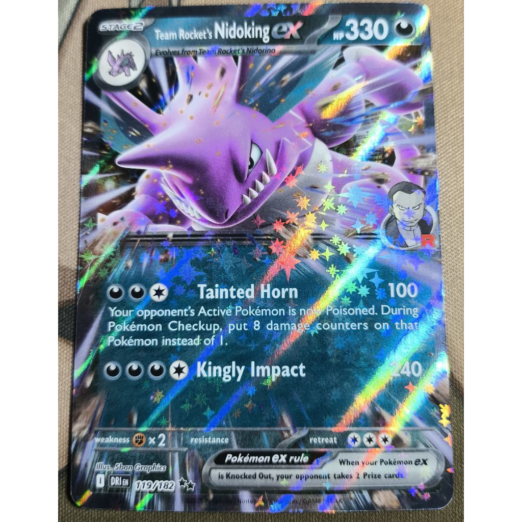 POKÉMON PTCG SV10 Destined Rivals 119/182 Team Rocket's Nidoking ex | Shopee Malaysia