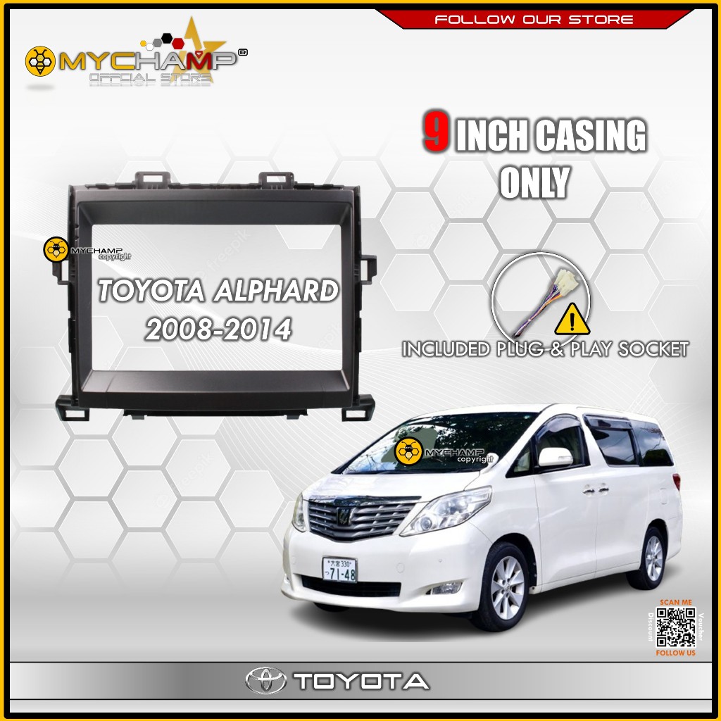 Toyota Alphard/Vellfire (Year 08-14) 9 Inch Car Audio Screen Android ...