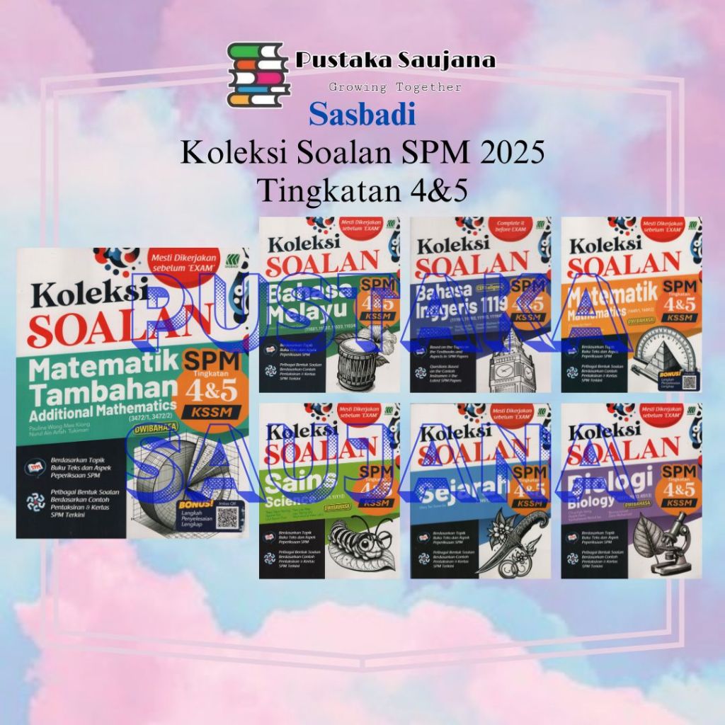 [Saujana] SASBADI Koleksi Soalan SPM 2025 Ting 4·5 | Shopee Malaysia