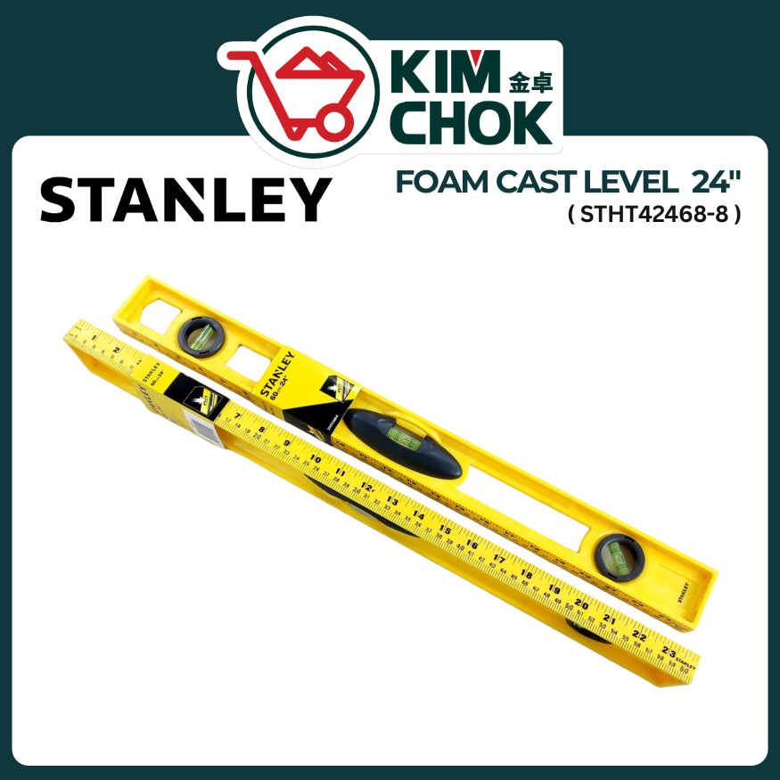 STANLEY Foam Cast Level 60cm 24" ( STHT42468-8 ) Water Level | Leveling ...
