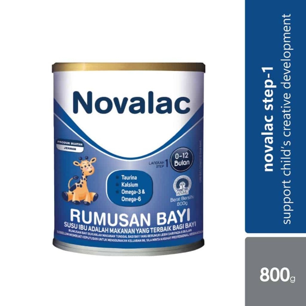 Novalac Infant's Milk Formula Step 1 800g | For Age 0-12 Months ...