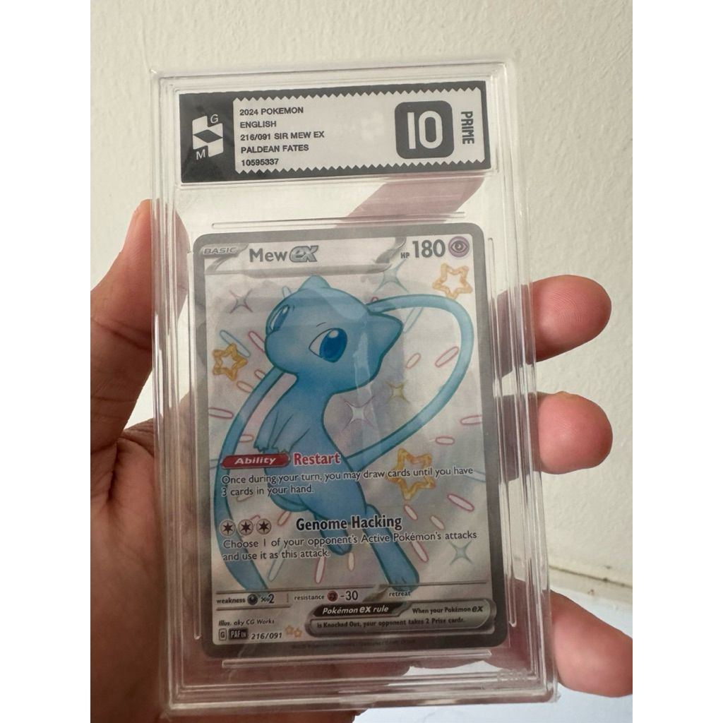 slab grade 10 Mew ex - 216/091 - Shiny Ultra Rare l | Shopee Malaysia
