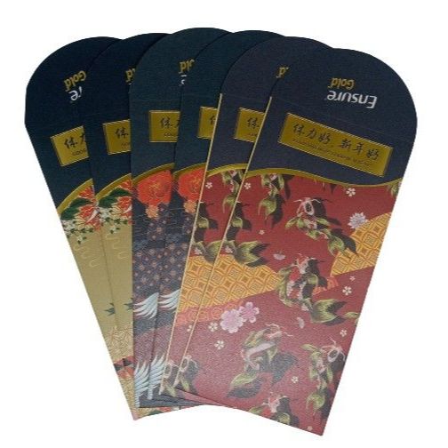 ENSURE GOLD CNY ANG POW SLEEVE 6 PIECES | Shopee Malaysia