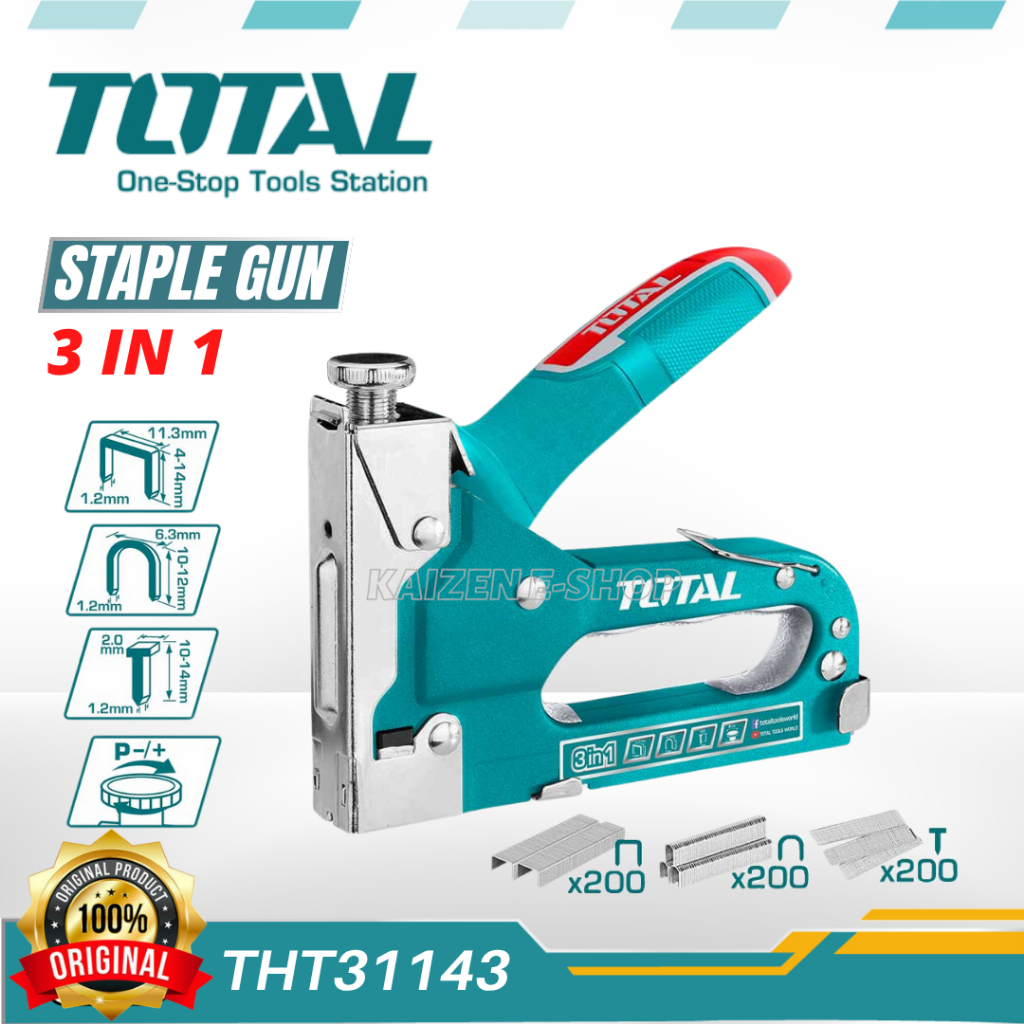 TOTAL THT31143 Staple Gun 3 in 1 | Shopee Malaysia