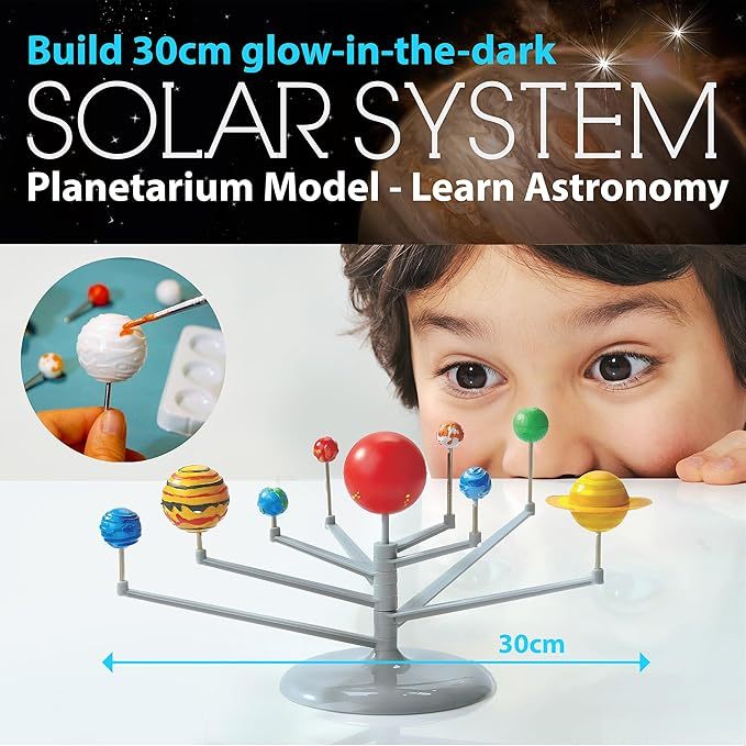 Create Your Own Glow-In-The-Dark Solar System Planetarium Model. Fast ...