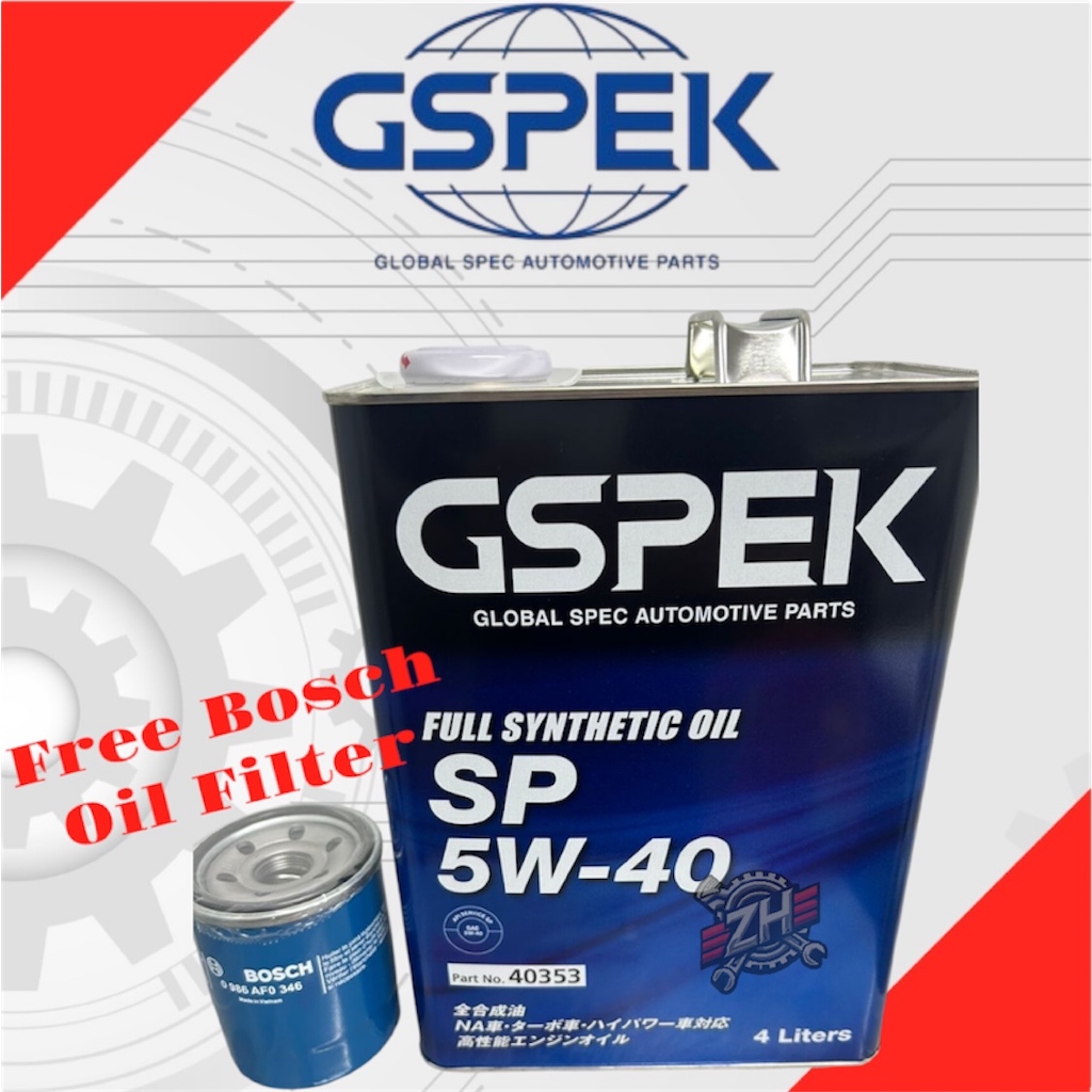 GSPEK BLUE GAS 5W40 SP/ 0W20 SP, GF-6A ENGINE OIL (4L) | Shopee Malaysia