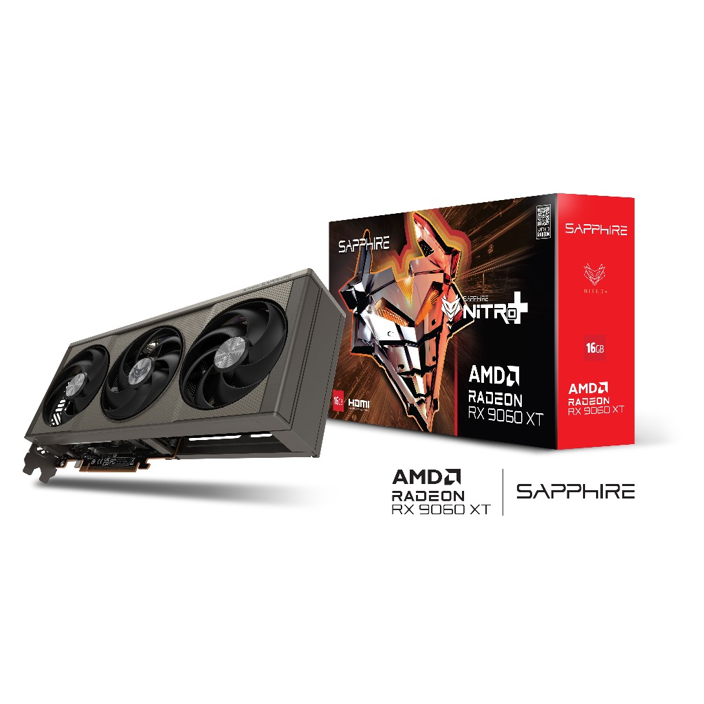 RX 9060 XT SAPPHIRE NITRO+ AMD RADEON GAMING OC 16GB GRAPHIC CARD GPU ...