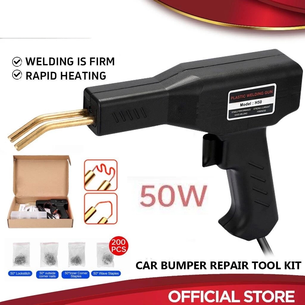 【COD】 Car Bumper Repair Tool Kit 50W Plastic Repair Solder Stapler ...